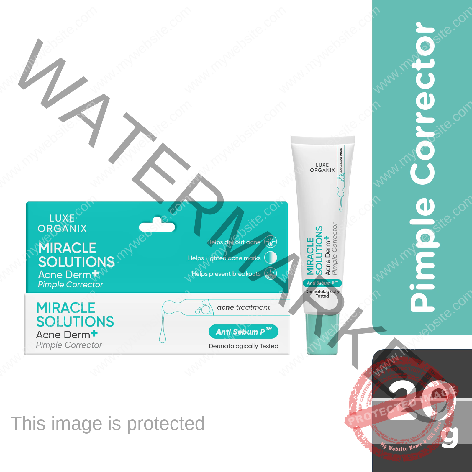 Luxe Organix Miracle Solutions Acne Derma Pimple Corrector 20g – Eve's ...