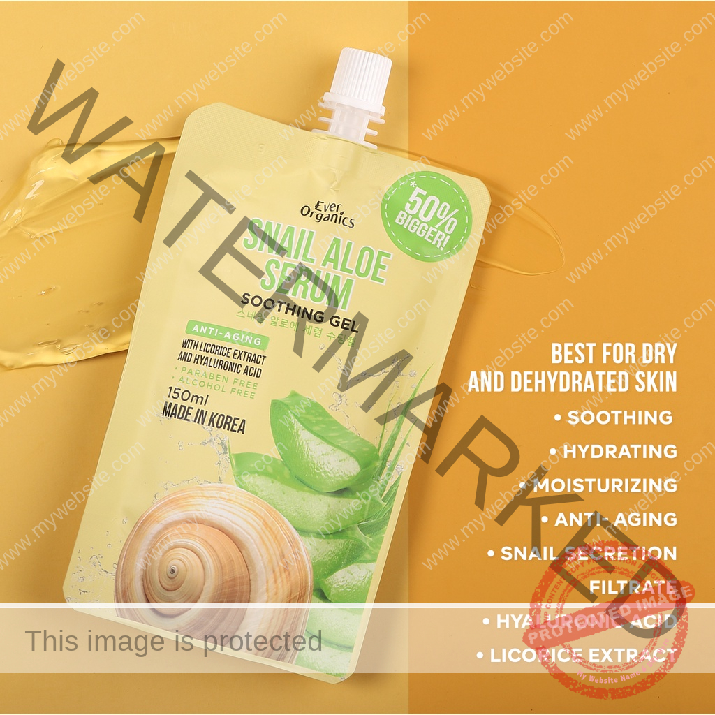 Ever Organics Serum Soothing Gel – Snail Aloe 150ml | Eve's Shoppe