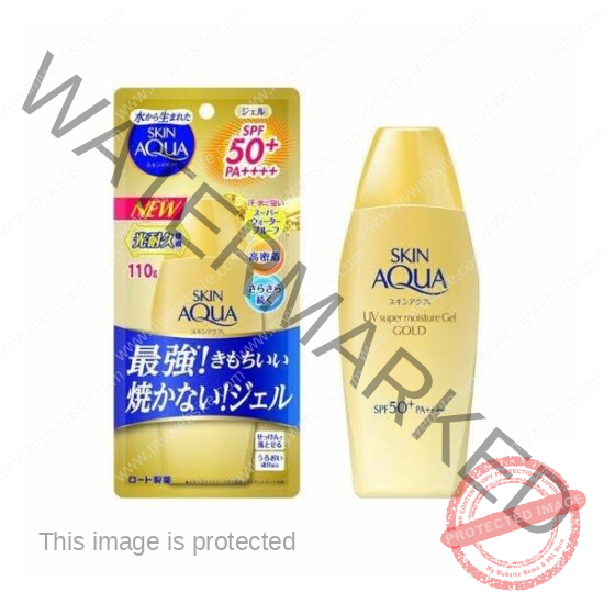 Rohto Skin Aqua UV Super Moisture Gel Gold SPF 50+ PA++++ – 110g | Eve ...