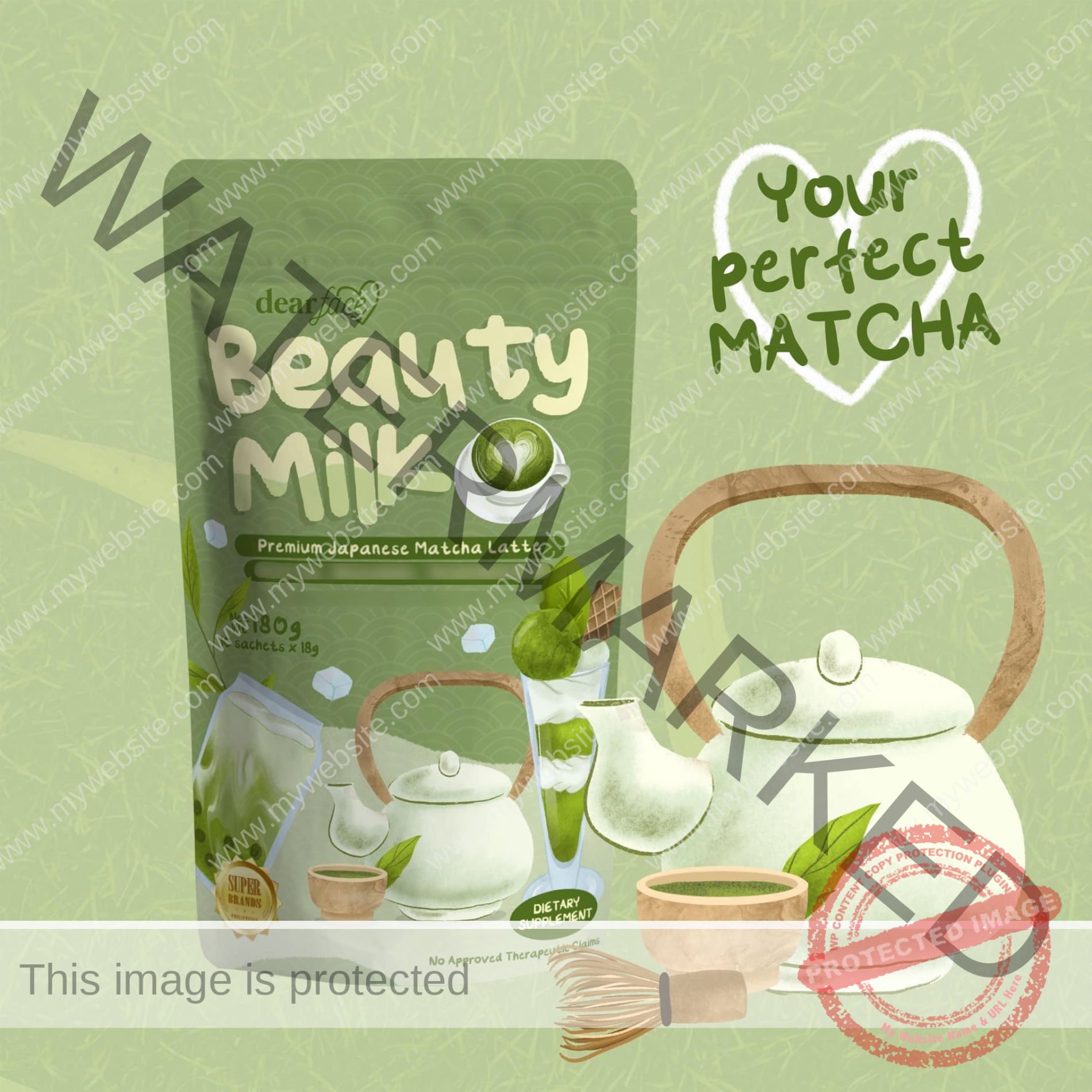 Dear Face Beauty Milk Collagen Powder – 10 Sachets | Eve's Shoppe