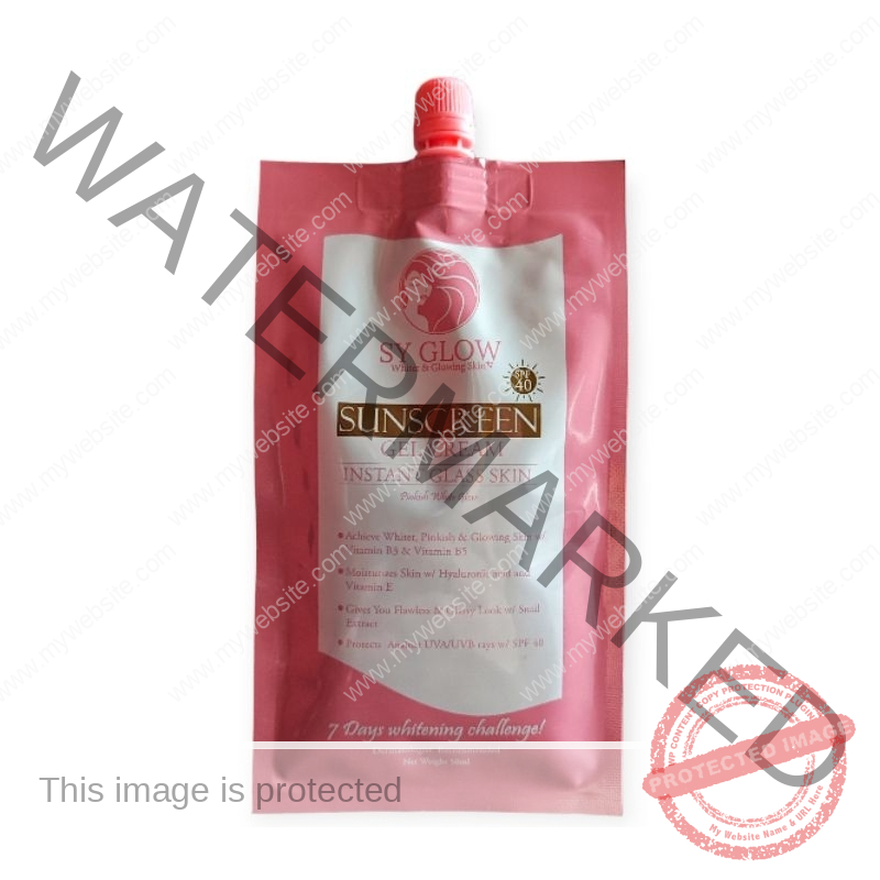 SYGLOW Instant Glass skin Sunscreen Gel Cream SPF40 50ml | Eve's Shoppe