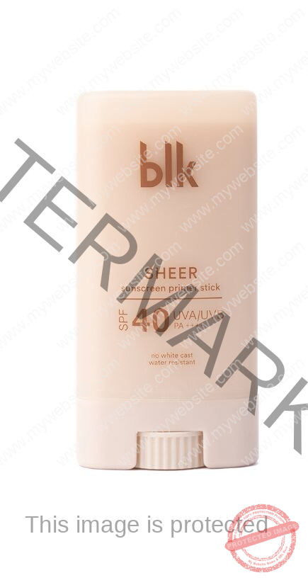 BLK Cosmetics universal sheer sunscreen primer stick SPF 40 UVA/UVB PA ...