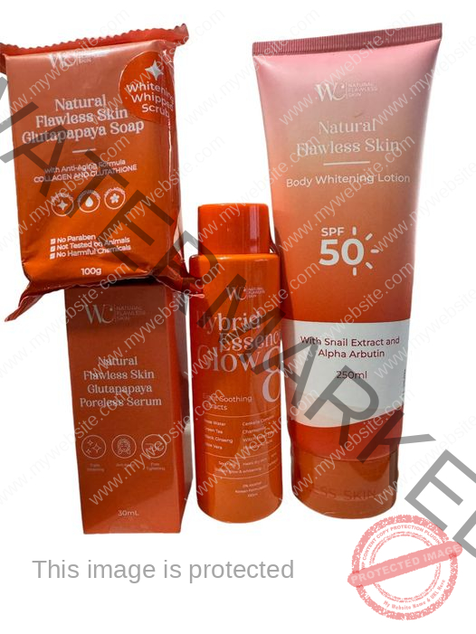 WC Natural Flawless Skin -Body whitening lotion/Hybrid Essenence glow ...