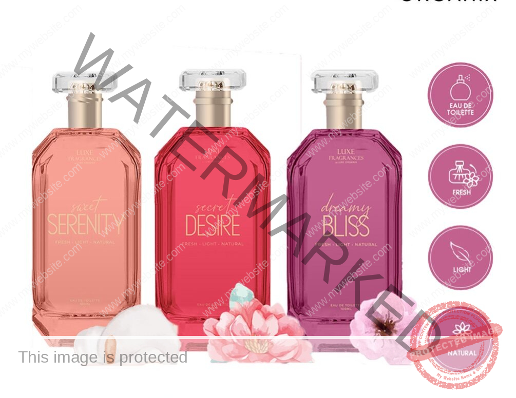 Luxe Fragrances by Luxe Organix Secret Desire/ Sweet Serenity/ Dreamy Bliss EDT 100ml | Eve's Shoppe