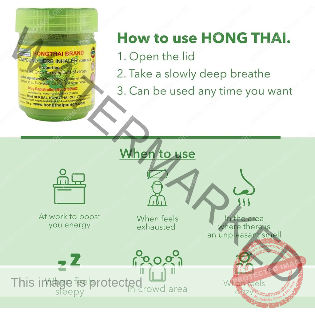Hongthai Traditional Thai Herbal Inhaler 1 Bottle | Eve's Shoppe