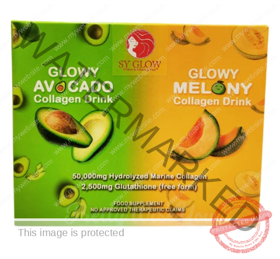 SYGlow Glowy Avocado Melony Collagen Drink 5,000mg per sachet | Eve's ...