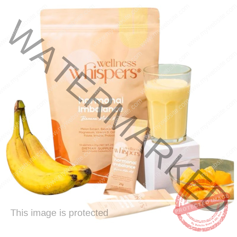 WELLNESS WHISPERS-Hormonal Imbalance Banana Melon Milk 10x Sachets ...