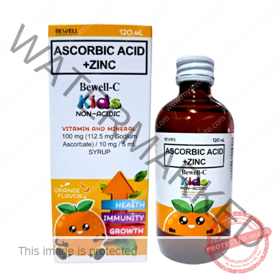Bewell C Kids Vitamin C plus Zinc Syrup 120ml | Eve's Shoppe