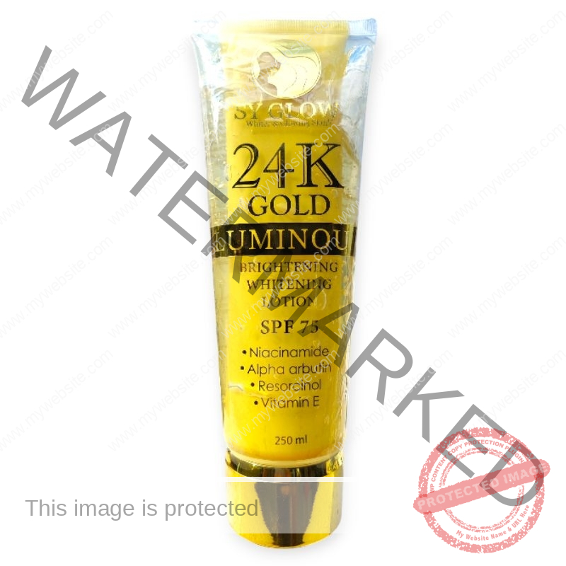 SYGLOW 24K GOLD LUMINOU BRIGHTENING WHITENING LOTION SPF75 | Eve's Shoppe