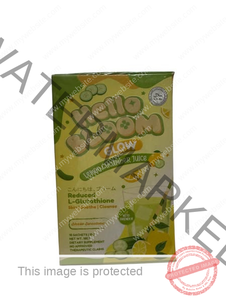 KIRAY BRAND Hello Bloom Glow Lemon Cucumber juice 10x Sachets | Eve's ...