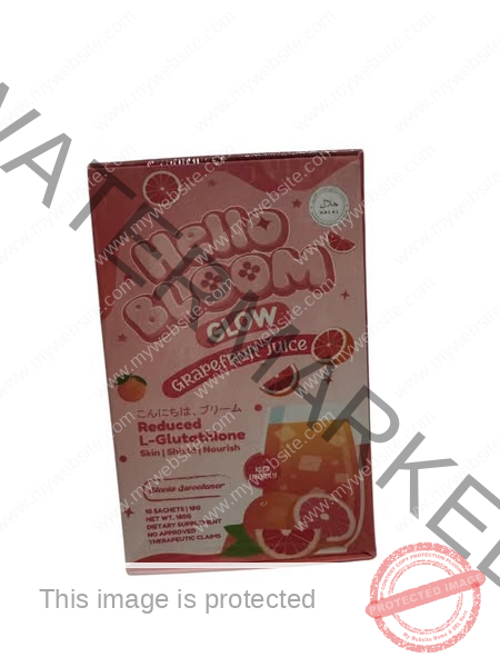 KIRAY BRAND Hello Bloom Glow Grapefruit Juice 10x Sachets | Eve's Shoppe
