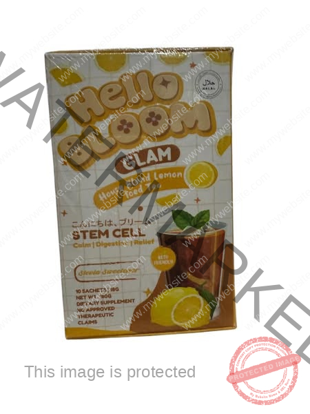 KIRAY BRAND Hello Bloom Glam Lemon Iced Tea 10x Sachets | Eve's Shoppe