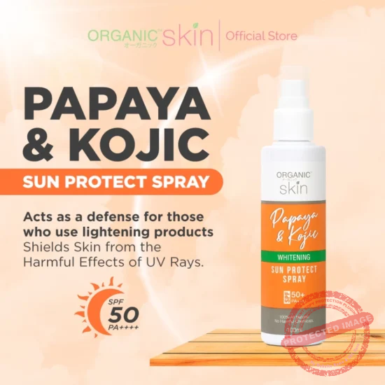Organic Skin Japan Papaya & Kojic Sunscreen spf50 Sunblock Face and ...