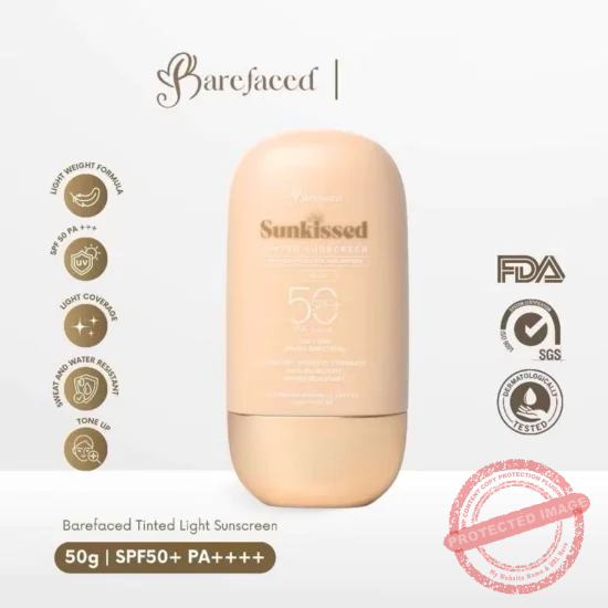 BAREFACED Sunkissed Light Sunscreen SPF 50+ | Eve's Shoppe